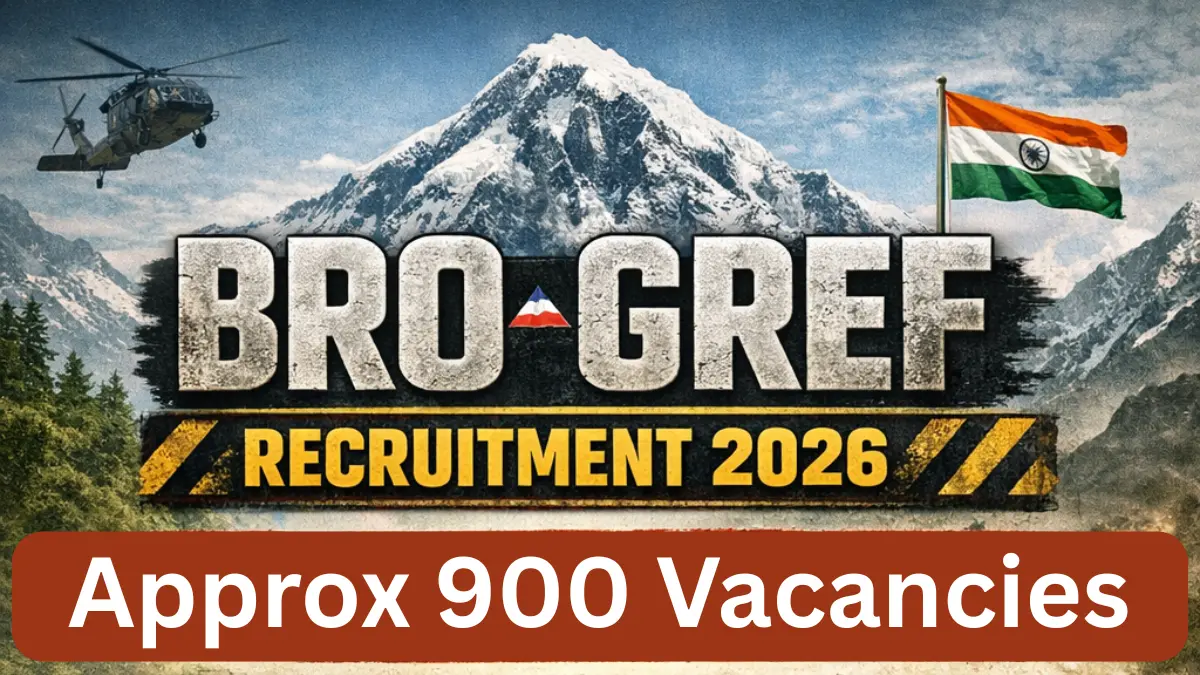 BRO GREF Recruitment 2026: Notification Out for 899 Posts, Check ...