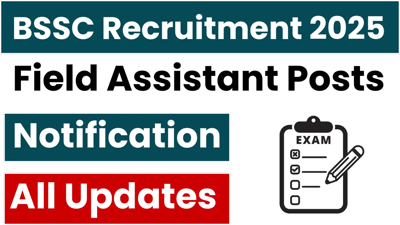 BSSC Field Assistant Recruitment 2025: Apply for 201 Posts - Haryana Jobs