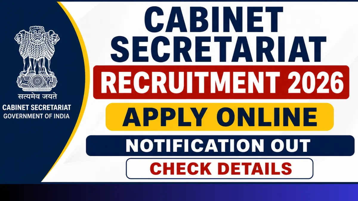 Cabinet Secretariat Senior Field Officer (Technical) Recruitment 2026 ...