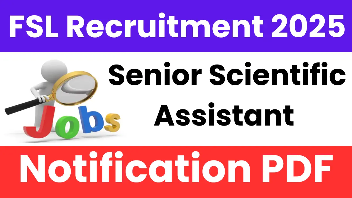 Delhi FSL Recruitment 2025: Apply for 107 Posts - Haryana Jobs