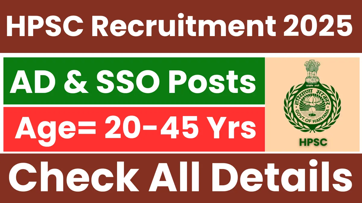 HPSC Assistant Director and Senior Scientific Officer Recruitment 2025 ...