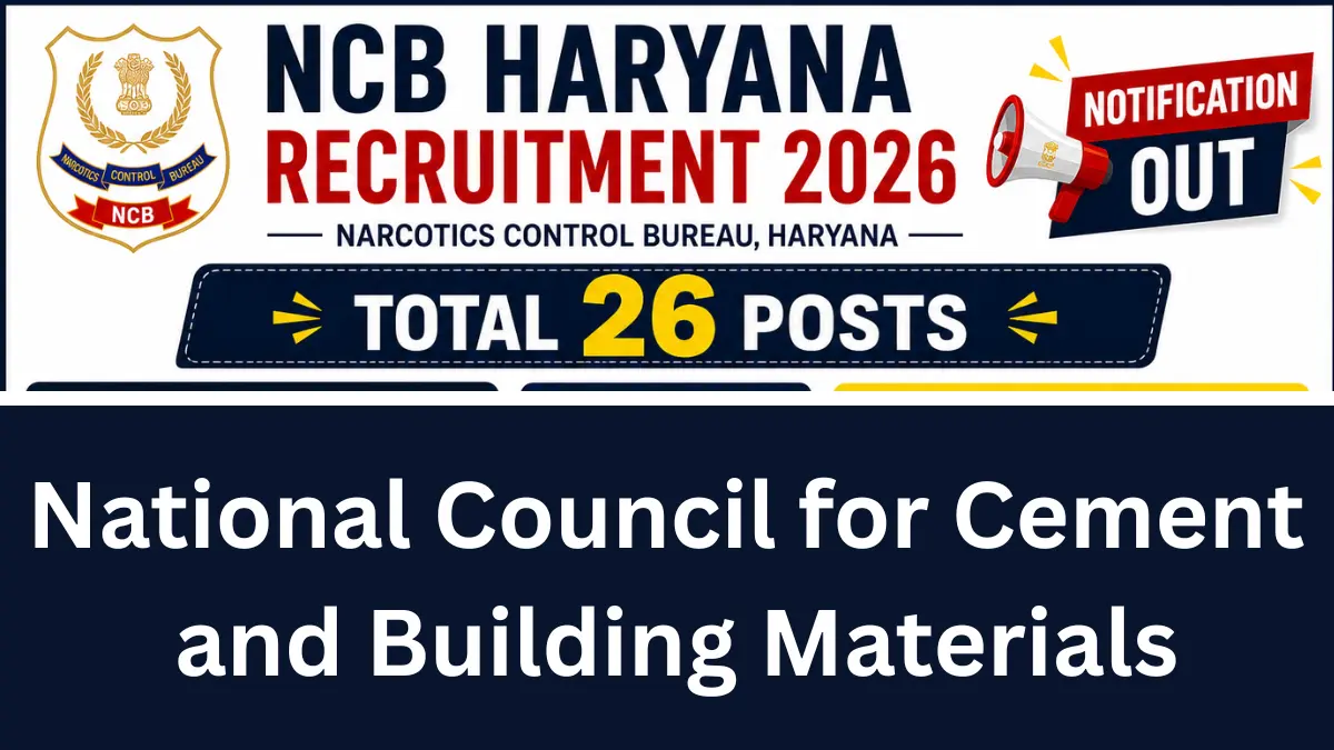 NCB Recruitment 2026: Apply For Deputy Manager, Office Assistant ...