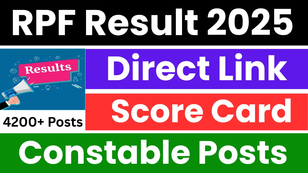 RPF Constable Result 2025: Released Soon - Haryana Jobs