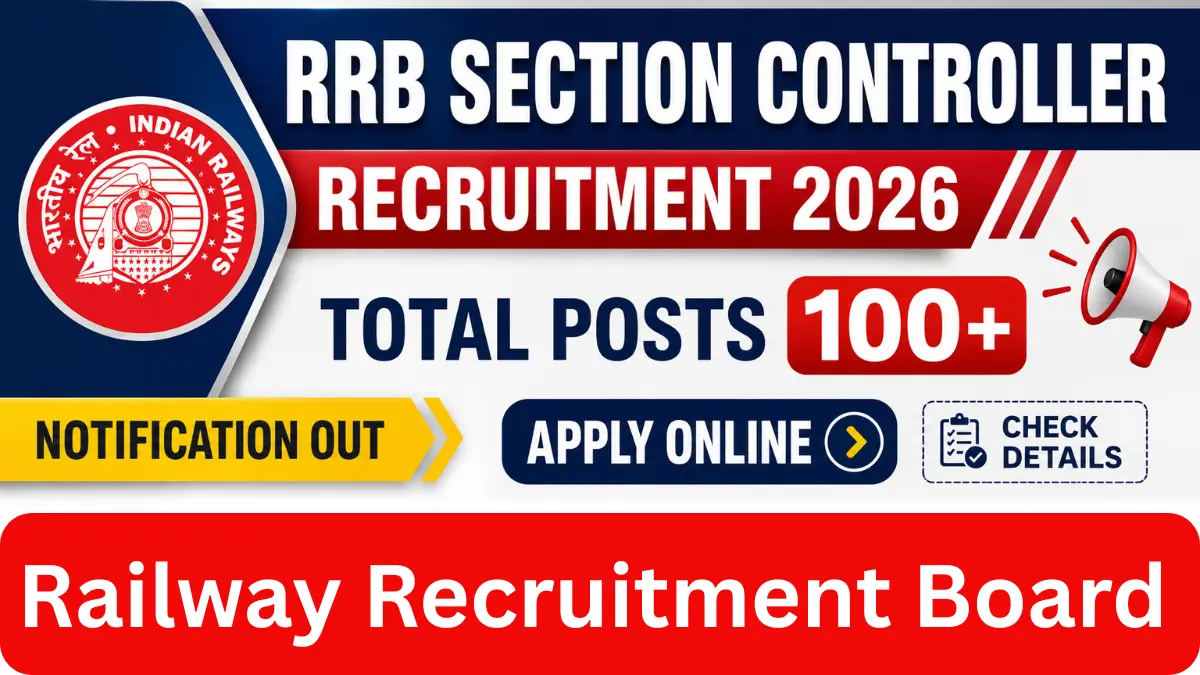 RRB Section Controller Recruitment 2026: Notification Out for 119 Posts ...