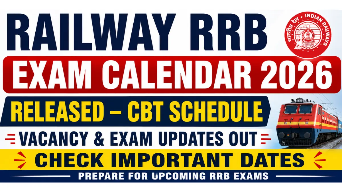 Railway RRB Exam Calendar 2026 Released – CBT Schedule, Upcoming ...
