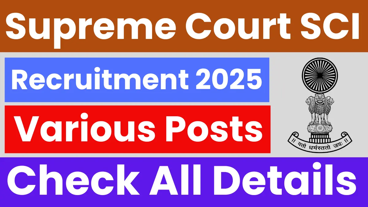 SCI Recruitment 2025 – Notification Out for Assistant Editor, Director ...